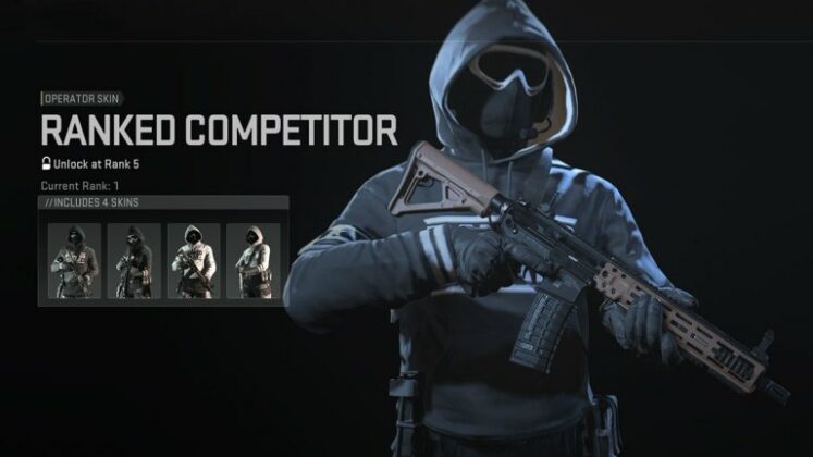 Comment équiper le skin classé dans MW2