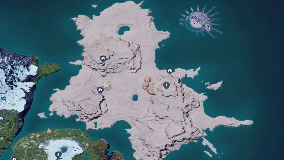 Carte complète de Palworld – Toutes les régions, emplacements et points ...