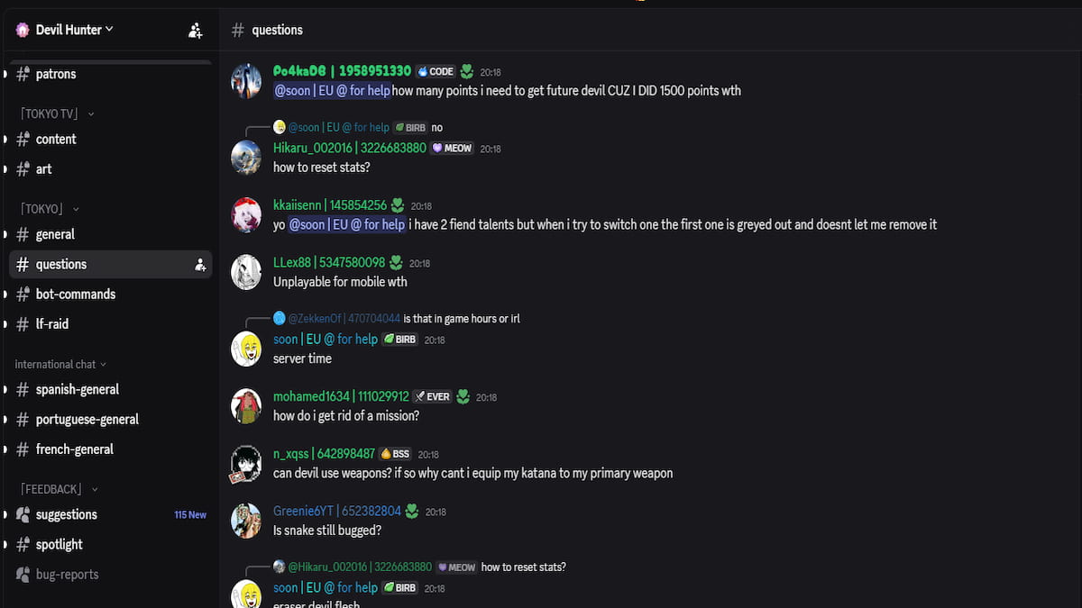 Liens Trello, Wiki et Discord de Devil Hunter