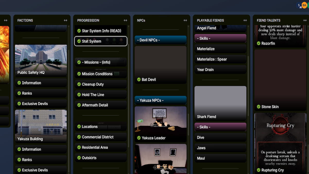 Liens Trello, Wiki et Discord de Devil Hunter